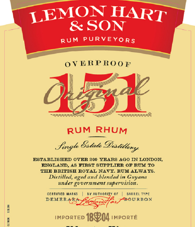 Overproof 151, Lemon Hart - Skurnik Wines