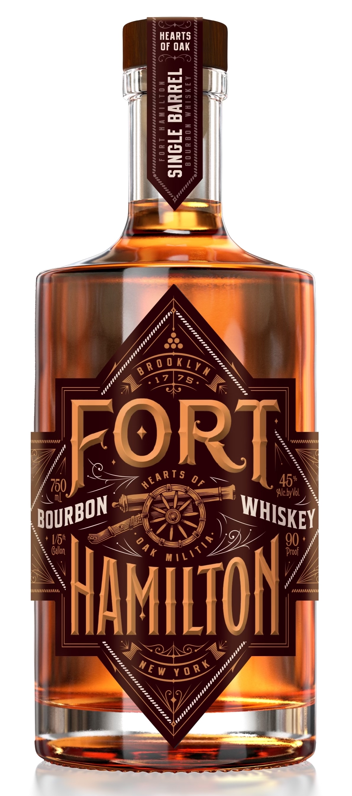 Bourbon Whiskey, 'Single Barrel', Fort Hamilton [STRAPPED] - Skurnik Wines & Spirits