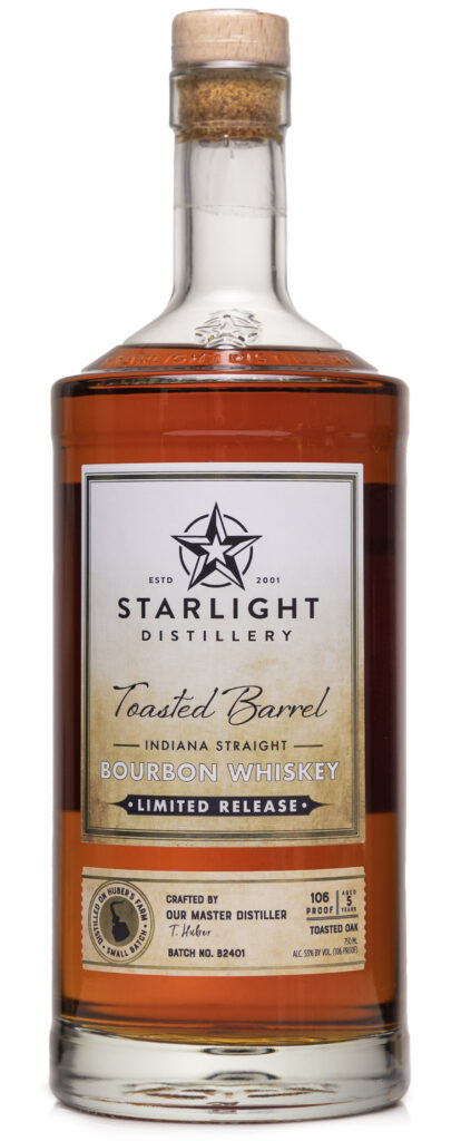 Bourbon Whiskey, Small Batch Toasted Barrel, Starlight Distillery ...