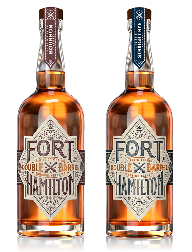 Combo Pack [6 each - Db Barrel Bourbon, Db Barrel Rye], Fort Hamilton [STRAPPED] - Skurnik Wines ...