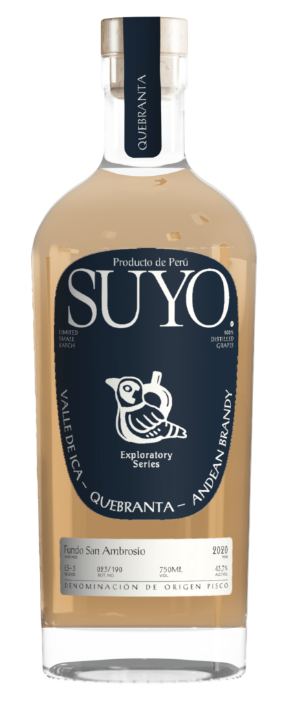 Pisco, 'Exploratory Series, Quebranta, Fundo San Ambrosio', Suyo Pisco - Skurnik Wines & Spirits