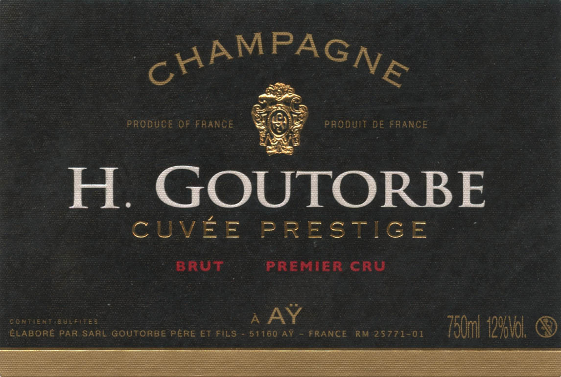 "Cuvee Prestige" 1er Cru Brut, Champagne H. Goutorbe - Skurnik Wines ...