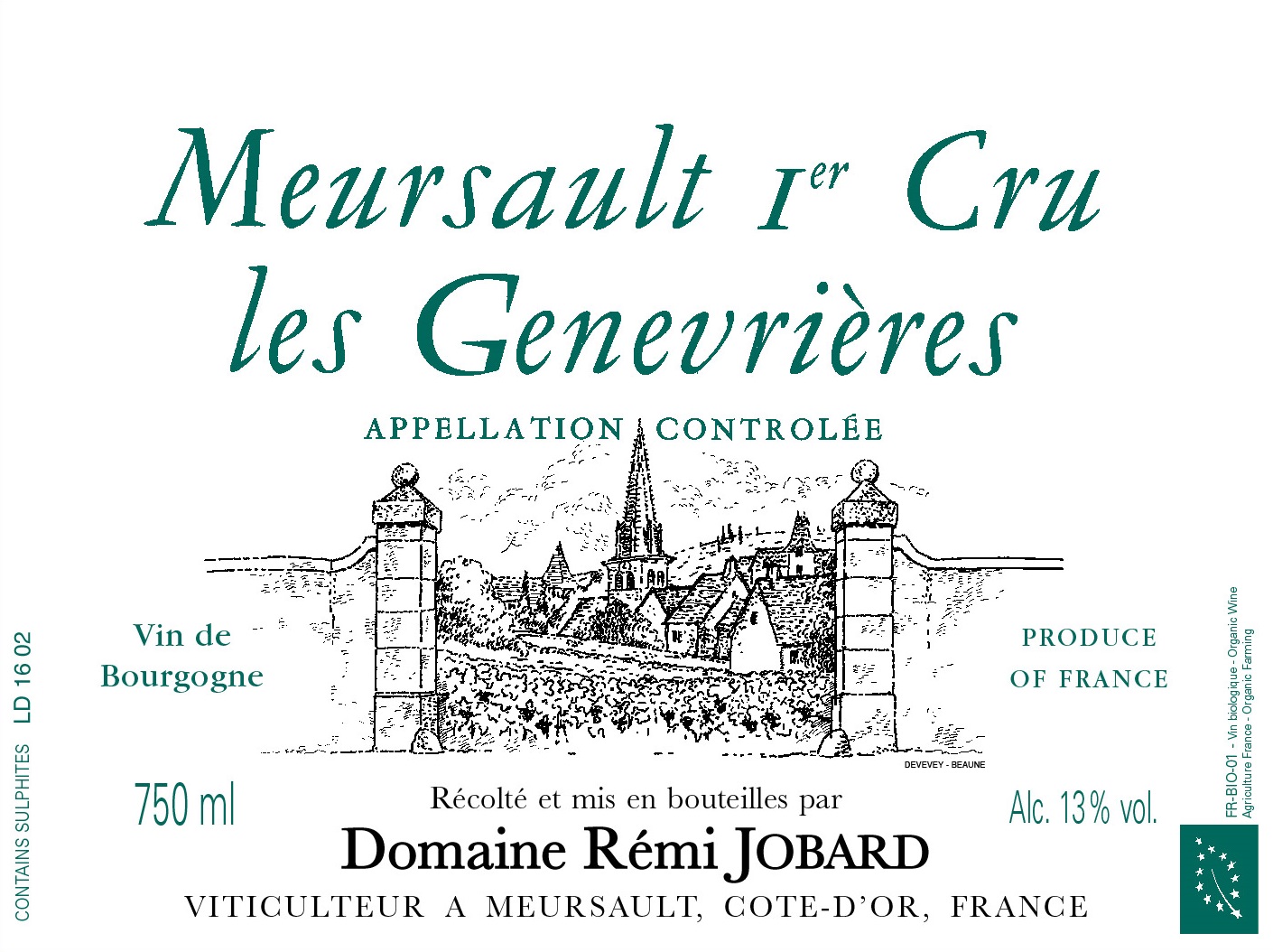 Meursault 1er "Genevrieres", Domaine Remi Jobard [Wood Case] - Skurnik ...
