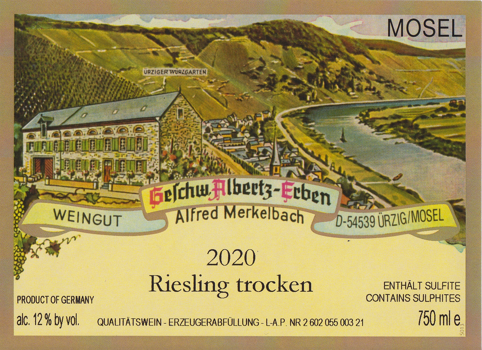 Estate Riesling Trocken, Merkelbach - Skurnik Wines & Spirits