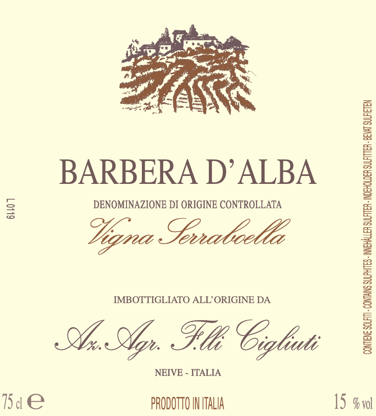 Barbera d'Alba 'Vigna Serraboella', Cigliuti - Skurnik Wines & Spirits