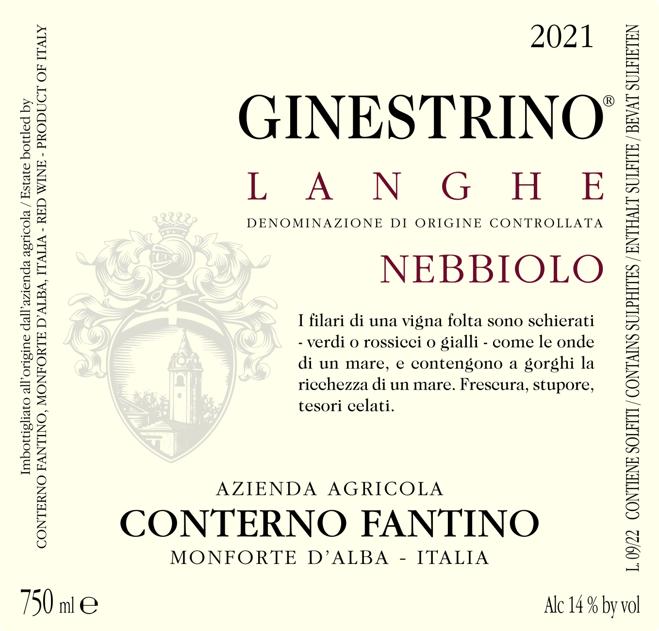 Langhe Nebbiolo 'Ginestrino', Conterno Fantino - Skurnik Wines & Spirits
