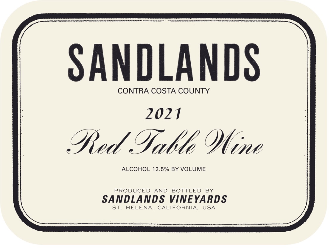 Red Table Wine 'Contra Costa', Sandlands - Skurnik Wines & Spirits