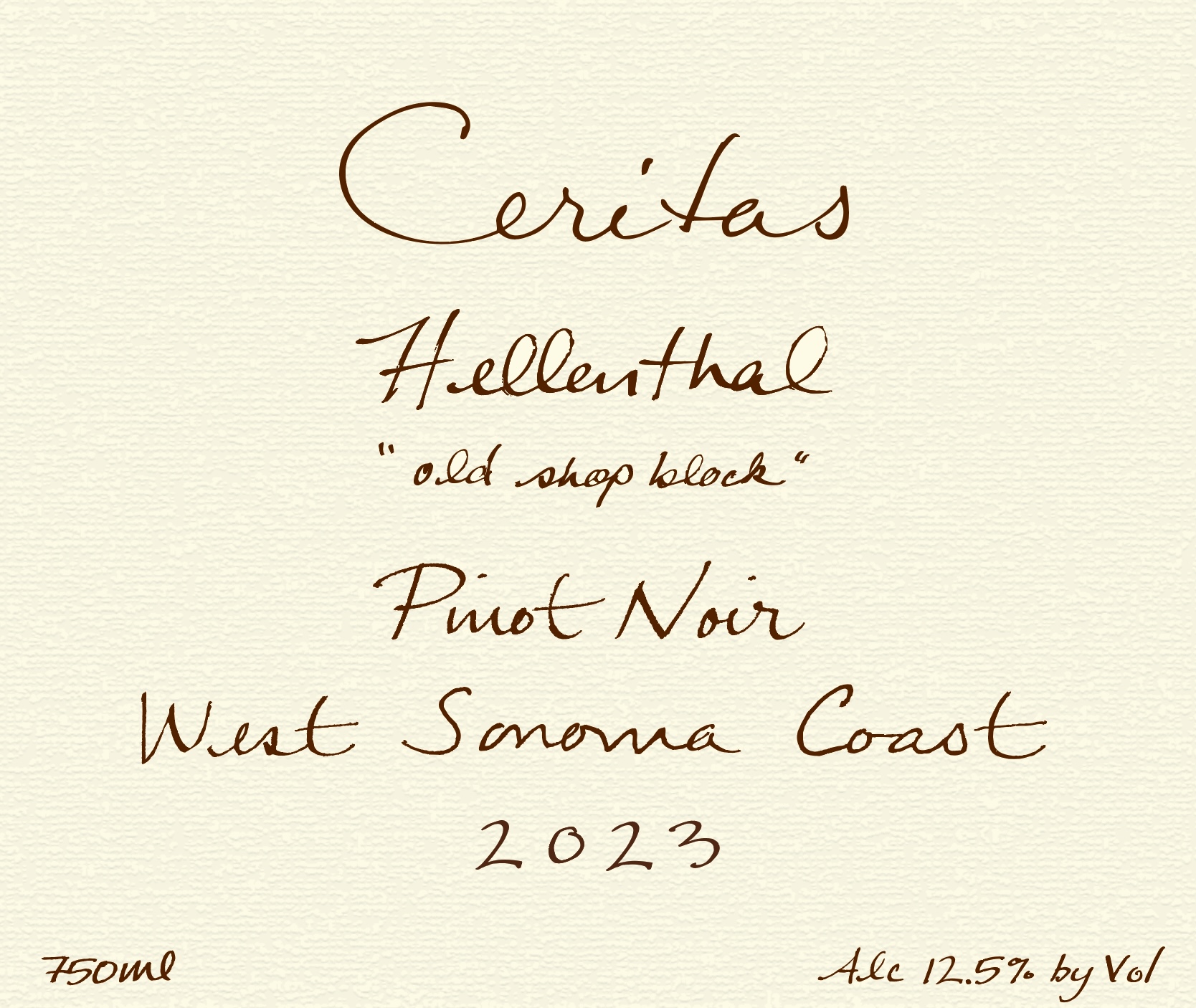 Pinot Noir 'Hellenthal Vyd - Old Shop Block', Ceritas - Skurnik Wines ...